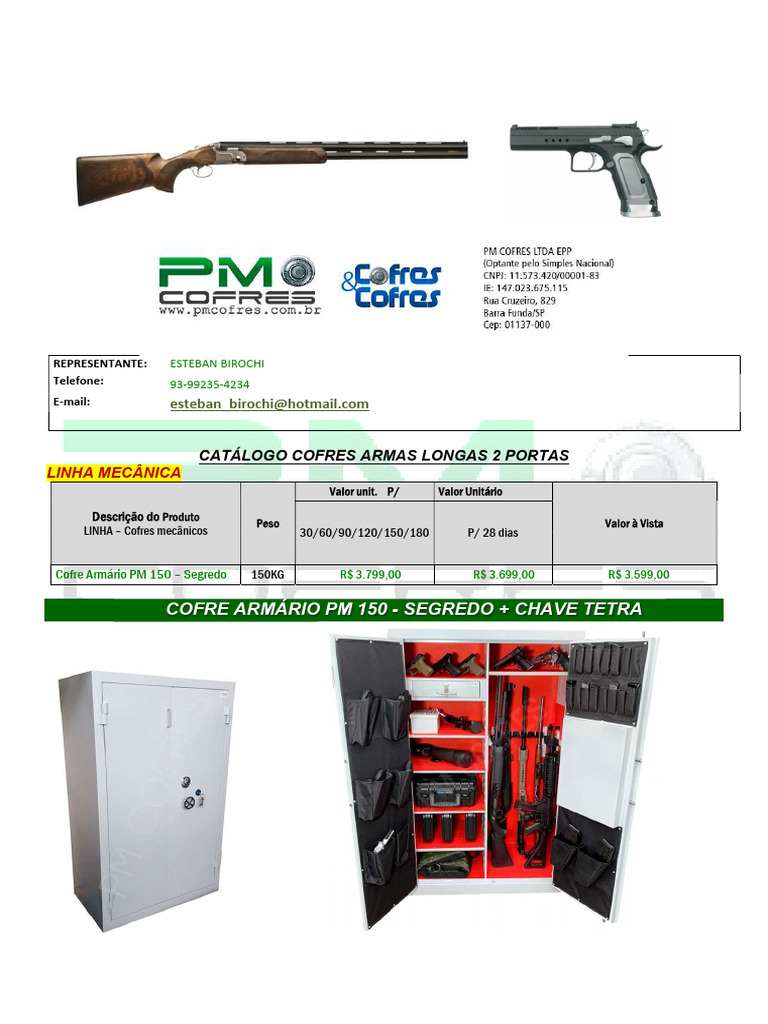 Cofre para Equipamentos Longos 2 | PDF | Carregador (armas de fogo) | Tinta