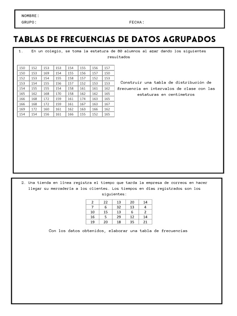 Tarea 5. PYE 1º | PDF