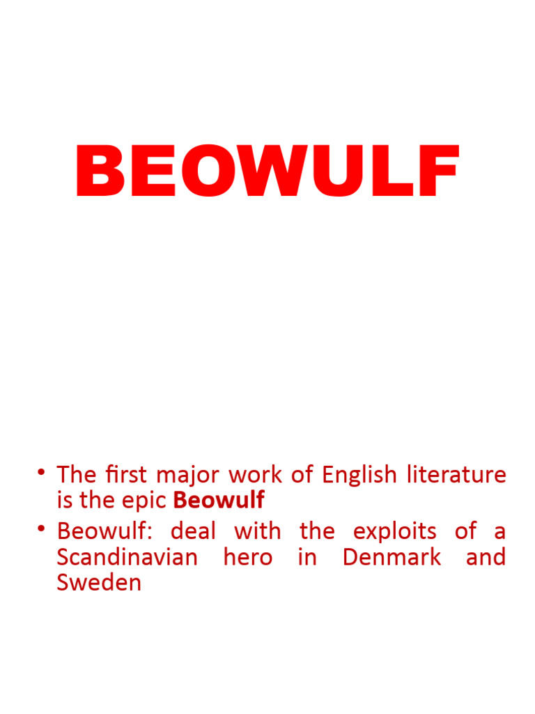 Beowulf (Reference) | PDF | Beowulf | English Heroic Legends