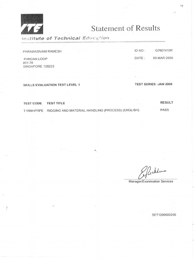Edu ITE Result | PDF