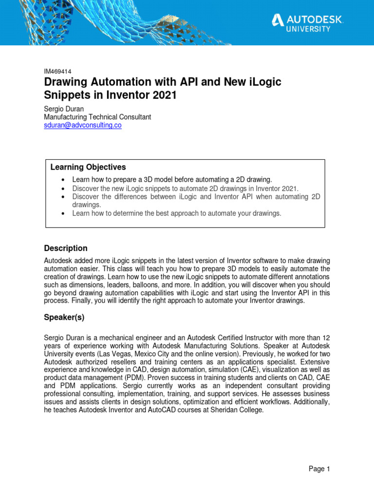 Class Handout IM469414 | PDF | 3 D Computer Graphics | Parameter (Computer Programming)