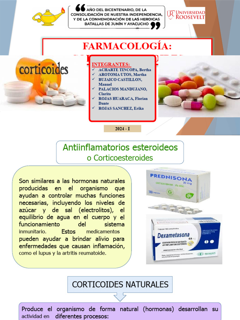 Antiinflamatorios Esteroideos | PDF | Corticosteroides | Especialidades ...