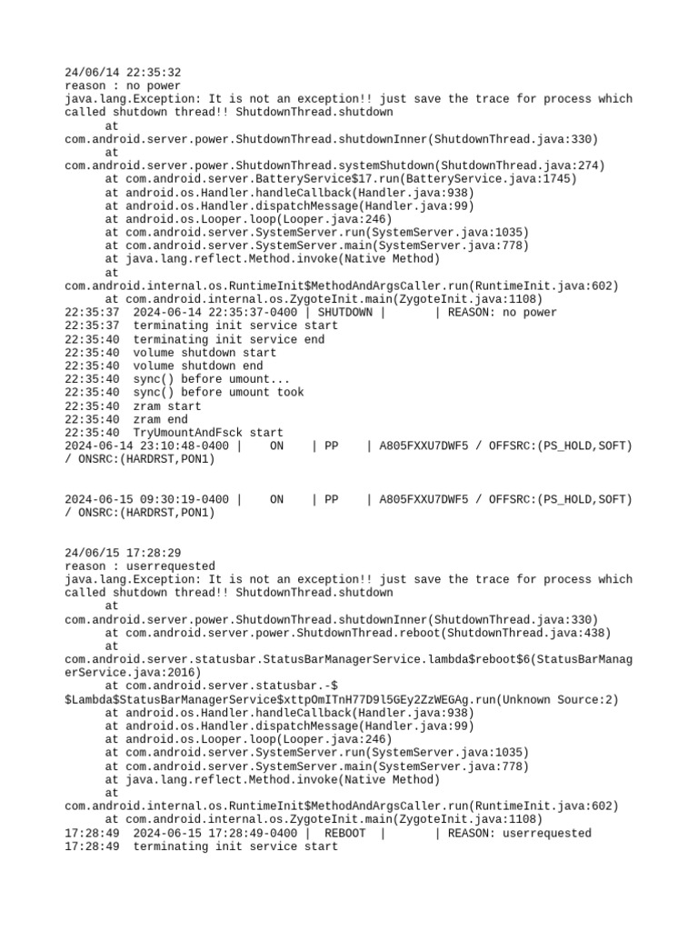 Power Off Reset Reason Backup | PDF | Java (Programming Language) | Java Platform