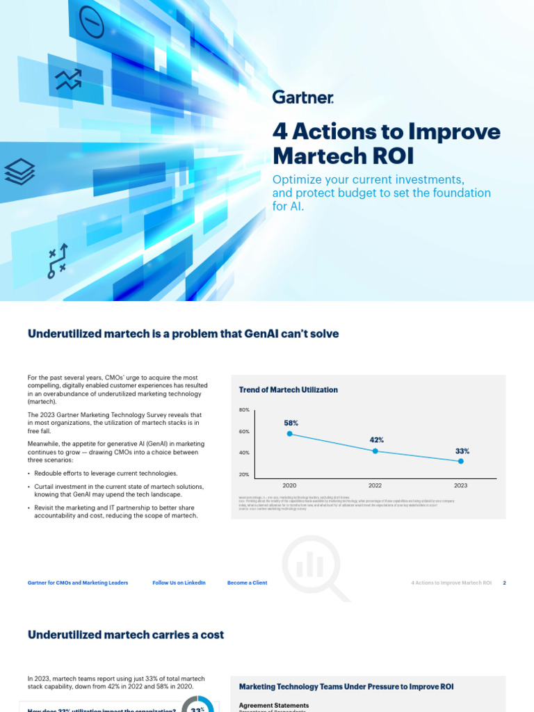 4 Actions To Improve Martech ROIi | PDF | Artificial Intelligence | Intelligence (AI) & Semantics