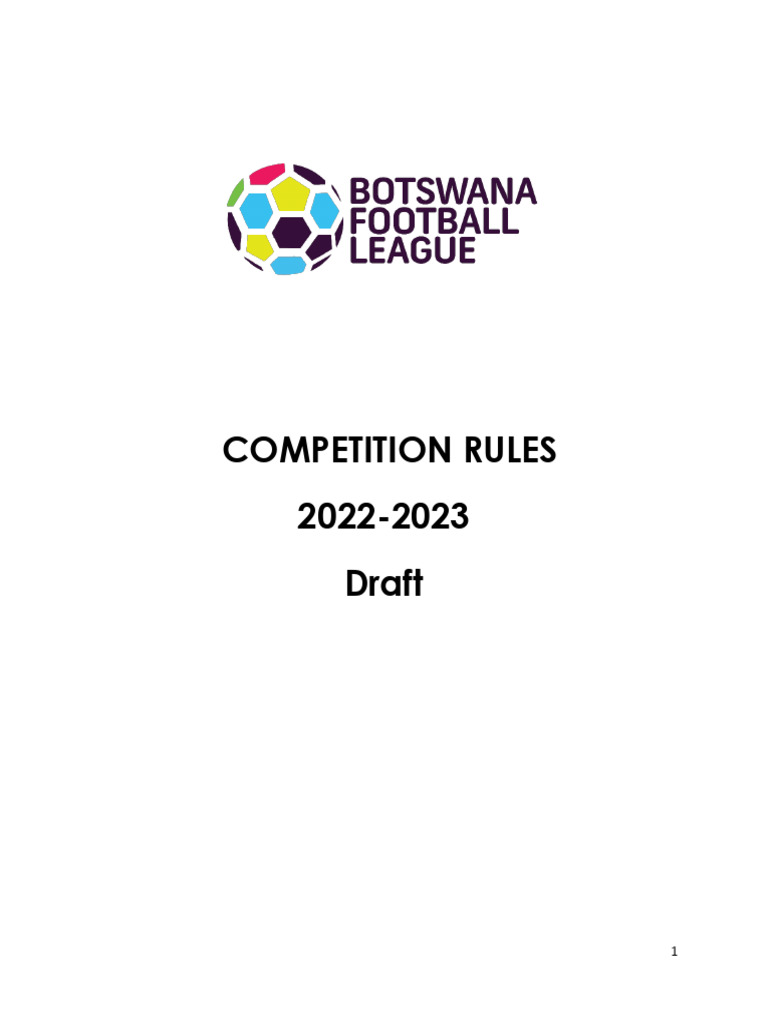 BFL Competition Rules2022 2023 | PDF | Association Football | Paramedic