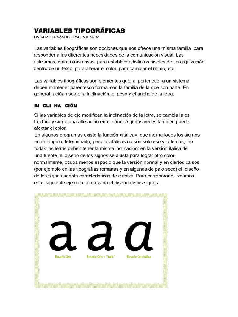 Variables Tipográficas y su Uso | PDF | Tipografía | Helvética