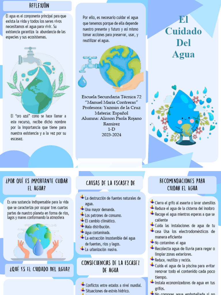 El Cuidado Del Agua | PDF | Agua | Geografía Física