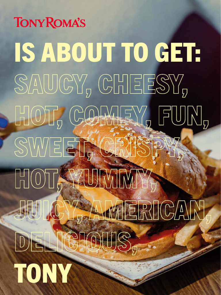 A Tony Roma s31114769 - 1 | PDF | Hamburguesas | Parilla