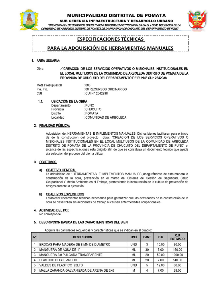 Ee - TT Herramientas Manuales | PDF
