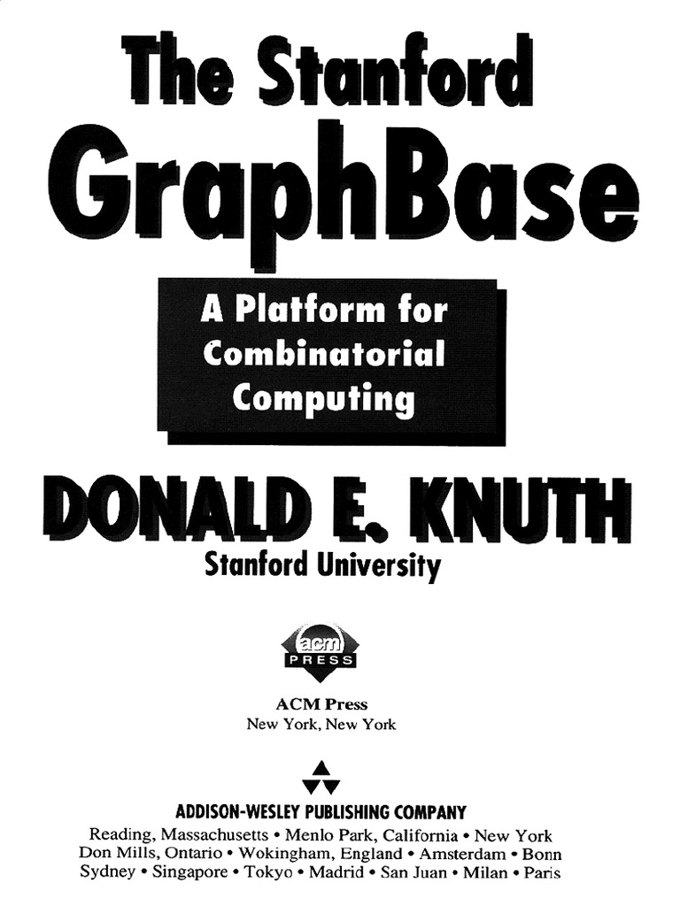 Graphbase A Platform For Combinatorial Computing | PDF