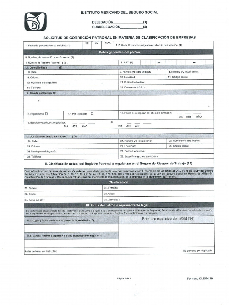 Solicitud de Correcion | PDF