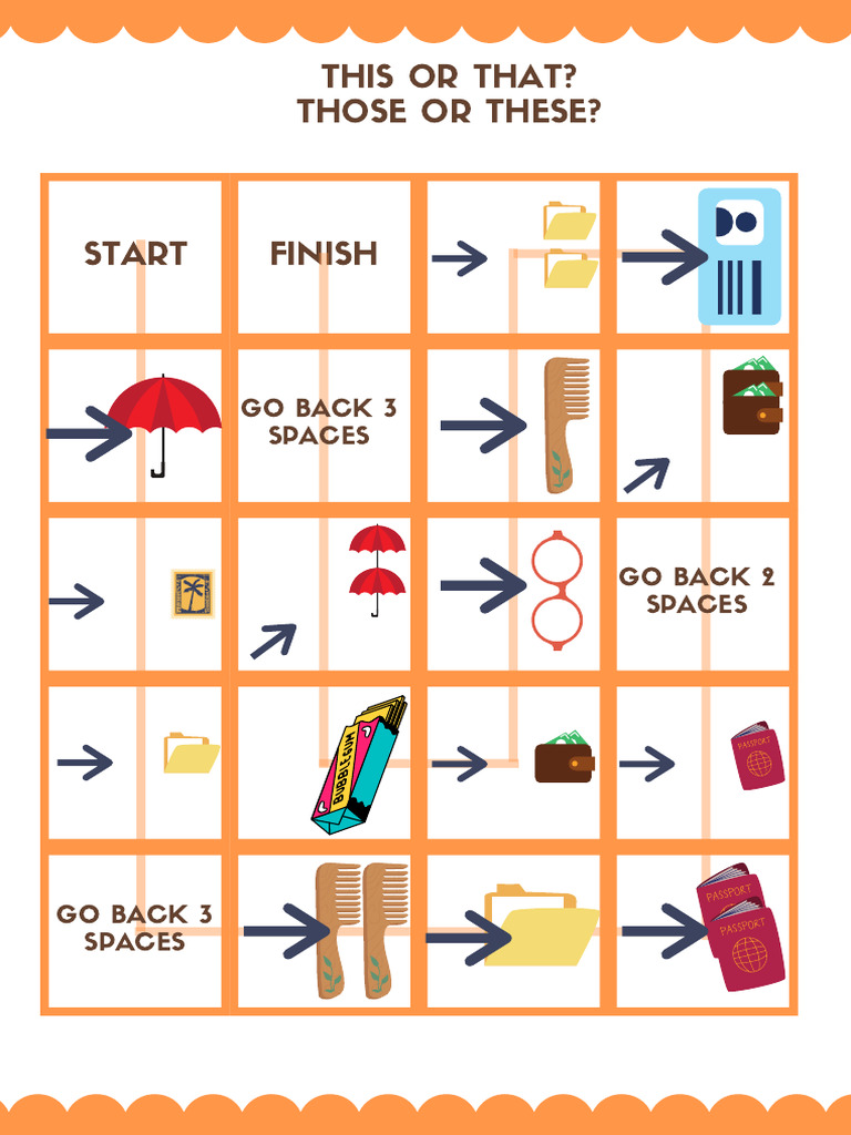 This or That? Those or These?: Go Back 3 Spaces | PDF