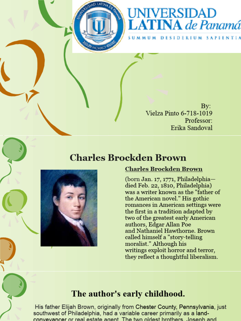 Charles Brockden Brown | PDF