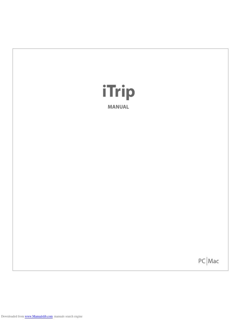 iTrip FM Transmitter User Manual | PDF | I Pod | I Tunes