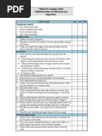 IV Cannulation Checklist | PDF | Science & Mathematics