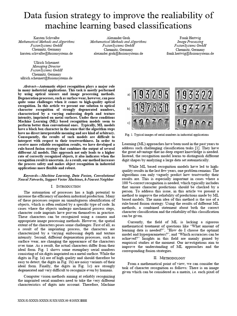 Schwalbe 2019 | PDF | Machine Learning | Support Vector Machine