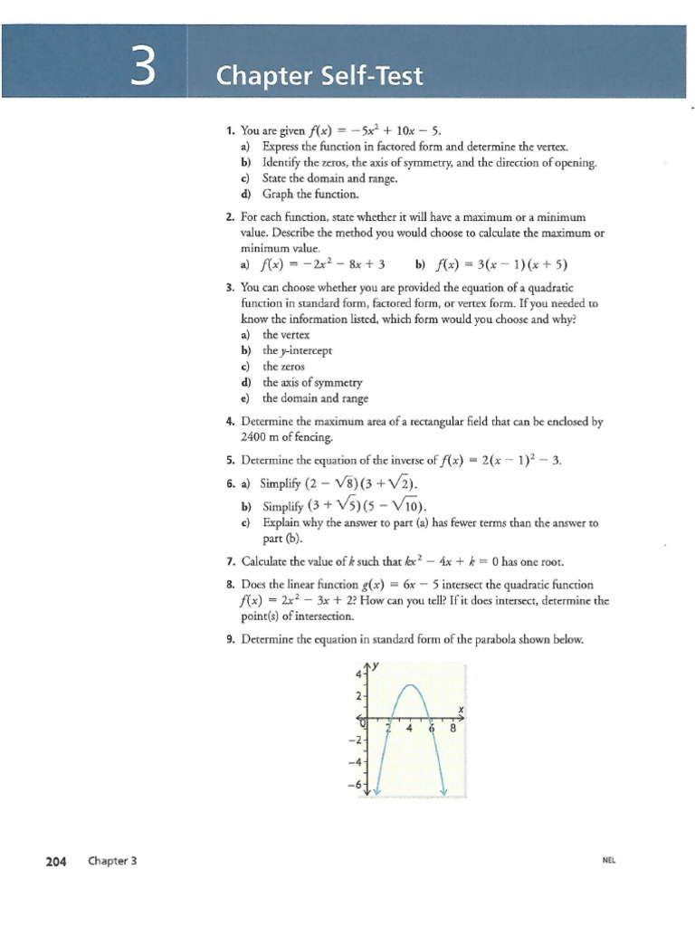 G11 CHPT 3 Test | PDF