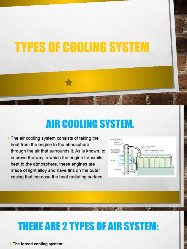Types of Cooling System | PDF