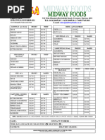 BMT Meat Price List 2025 | PDF | Lamb And Mutton | Sausage