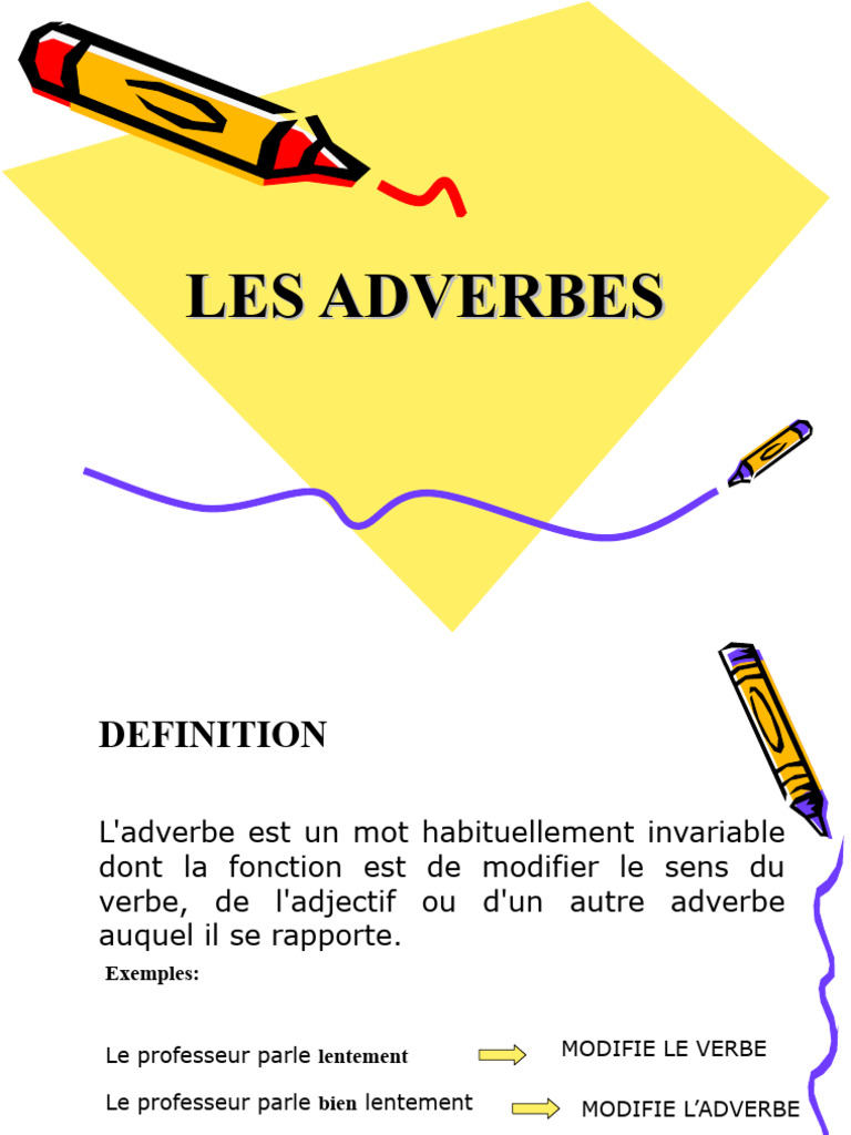 Définition et types d'adverbes | PDF