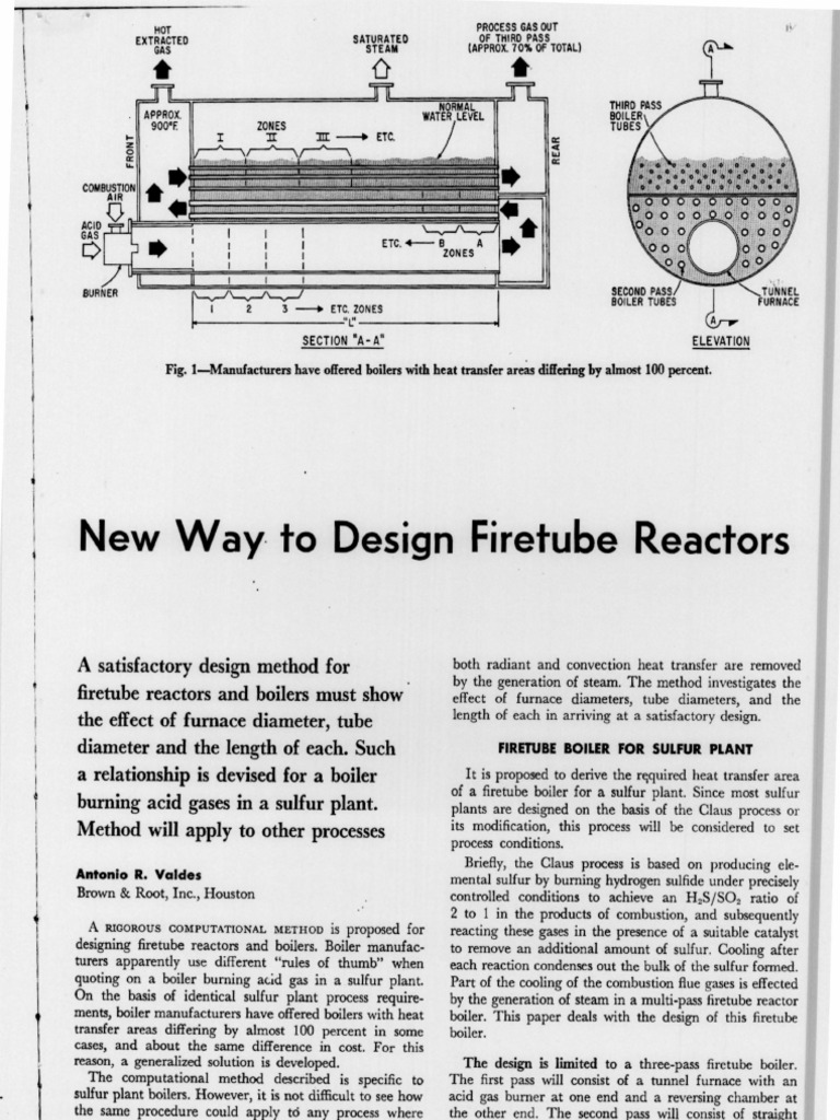 New Way-To Design Firetube Reactors | PDF | Science & Mathematics