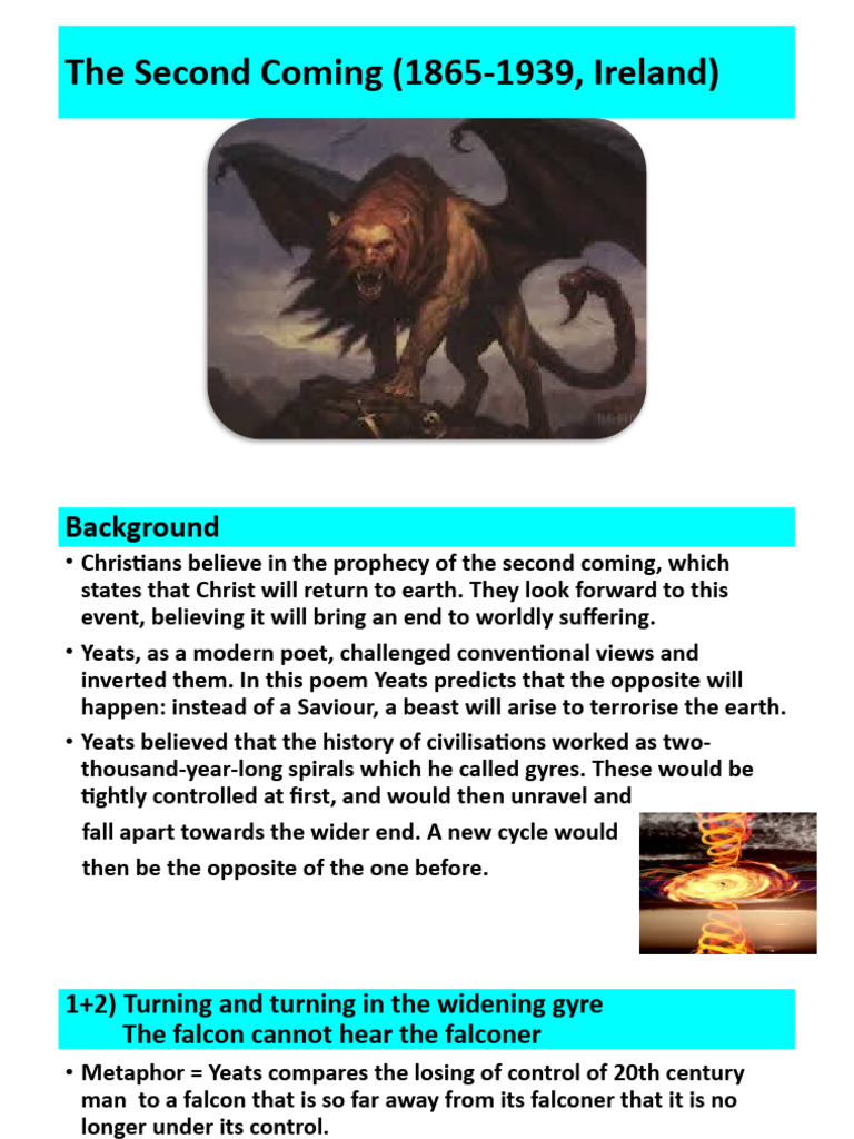 The second coming | PDF | Second Coming | W. B. Yeats