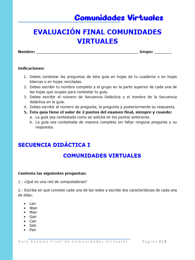 Examen Final Comunidades Virtuales 2024 | PDF | Podcast | Comercio ...