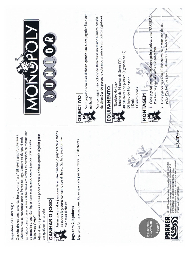 Monopoly JR 1996 | PDF