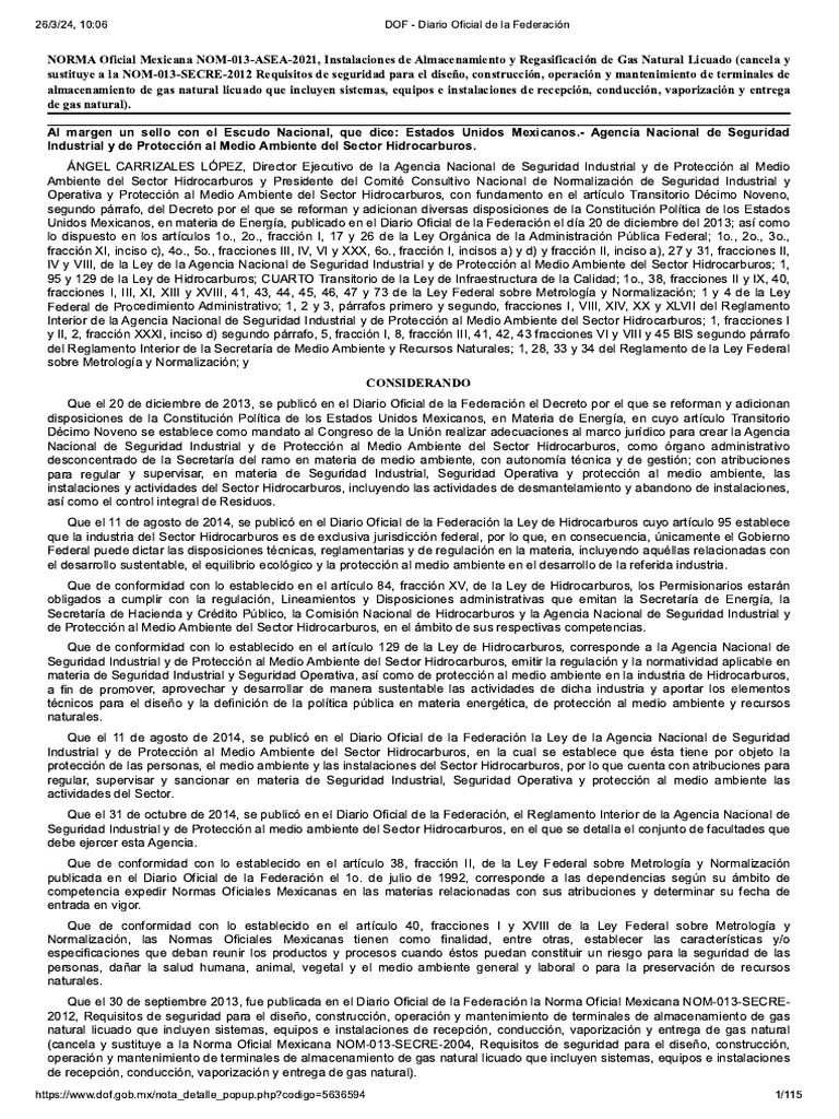 Nom 013 Asea 2021 | PDF