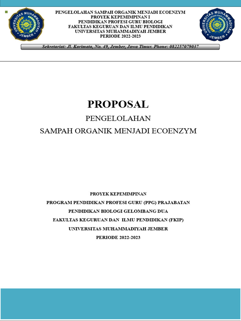 Proposal Proyek Kepemimpinan | PDF