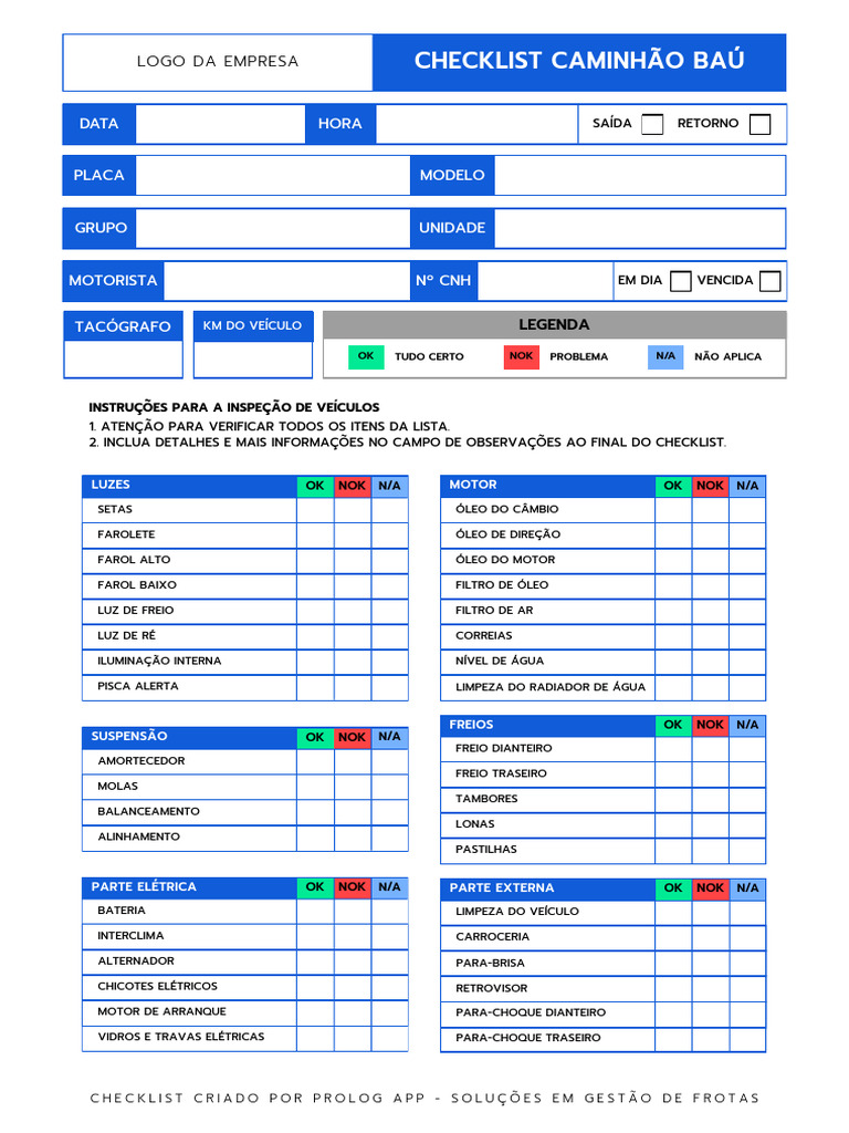 Checklist+Caminhão+Baú | Download grátis PDF | Motores | Veículo motorizado Checklist+Caminhão+Baú | Download grátis PDF | Motores | Veículo motorizado