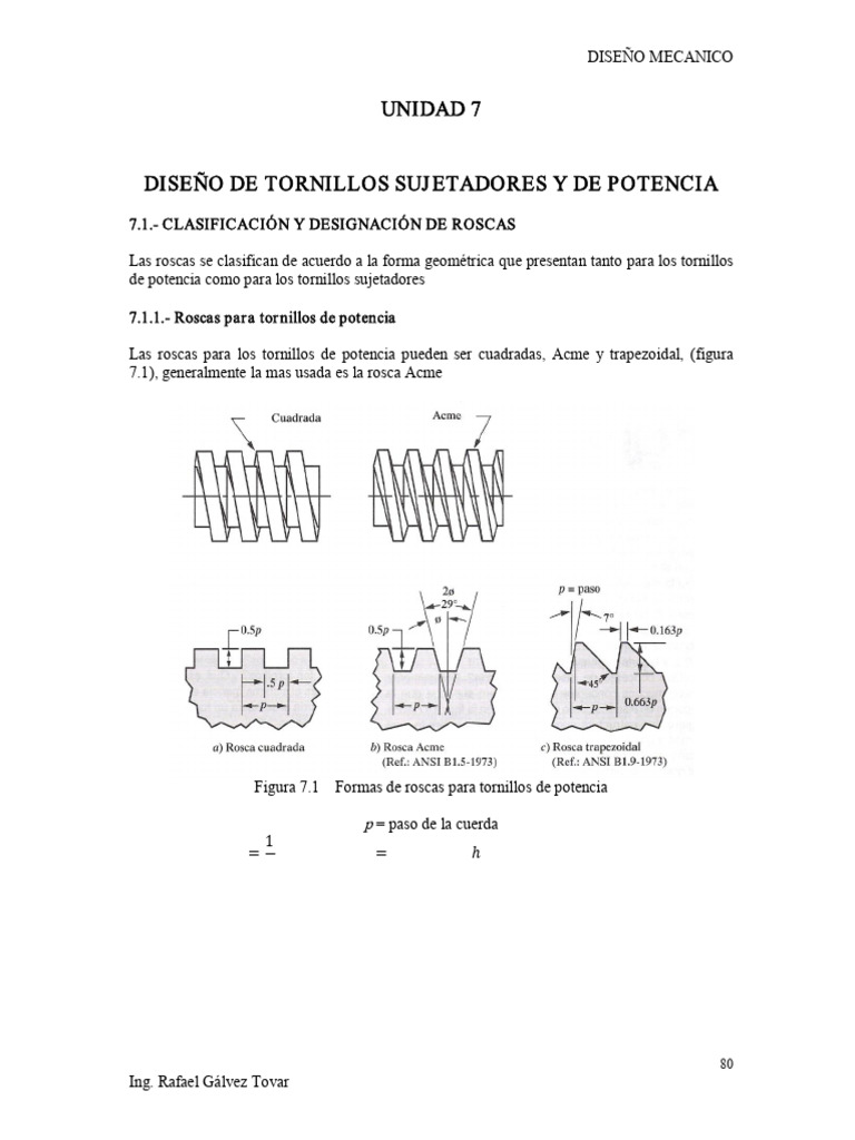 Tornillos | PDF | Tornillo | Metalurgia