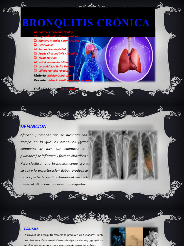 Caso Clínico de Bronquitis Crónica (1) [Autoguardado] | PDF | Bronquitis | Tos