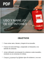 Presentación de PowerPoint - MANEJO-Y-USO-DE-EXTINTORES-2019 | PDF | Incendios | Combustibles