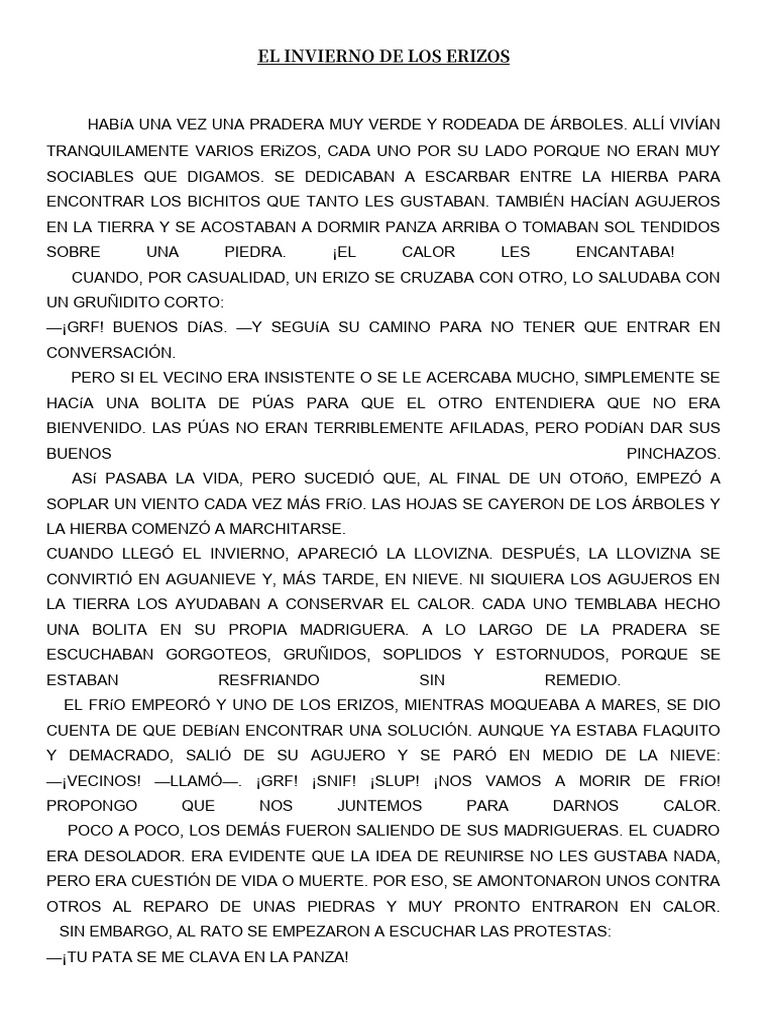 El Invierno de Los Erizos | PDF | Poesía | Clásicos