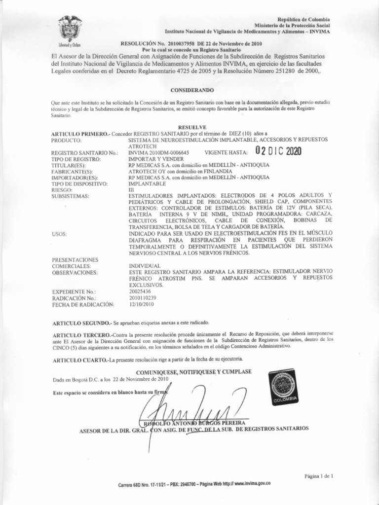 ATROTECH 6645 - Estimulador Bervio Frenico | PDF