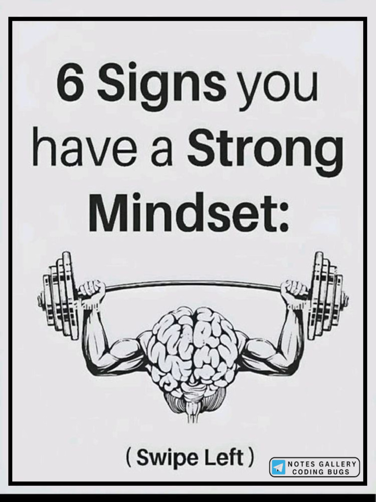 Signs You Have A Strong Mindset | PDF