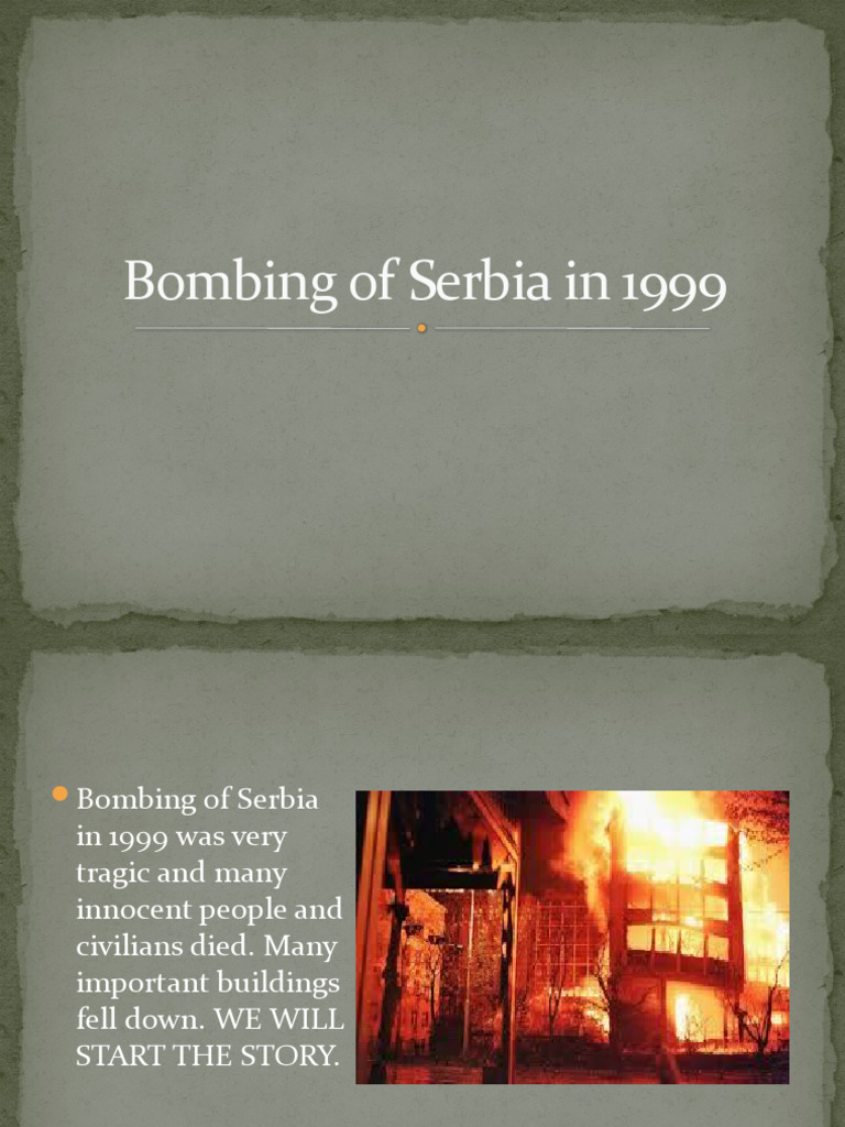 Bombing of Serbia in 1999 | PDF | Serbia | Kosovo
