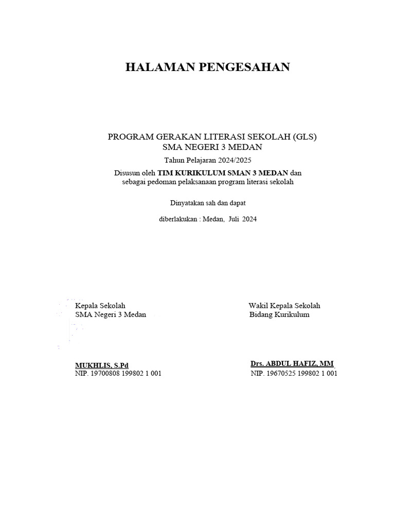 Program GLS | PDF | Karier & Perkembangan