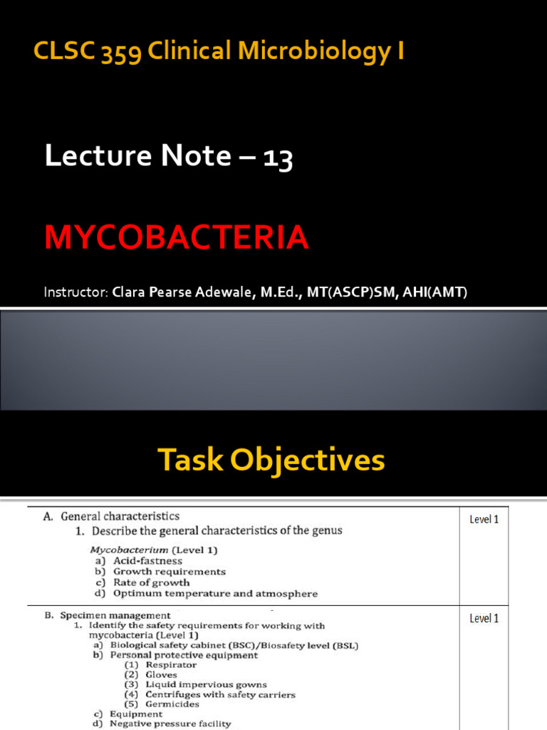 Lecture Note-13 - Mycobacteria - Revd Nov 2021 | PDF | Mycobacterium ... Lecture Note-13 - Mycobacteria - Revd Nov 2021 | PDF | Mycobacterium ...