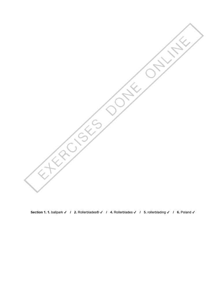 Lesson 8 — Exercises | PDF