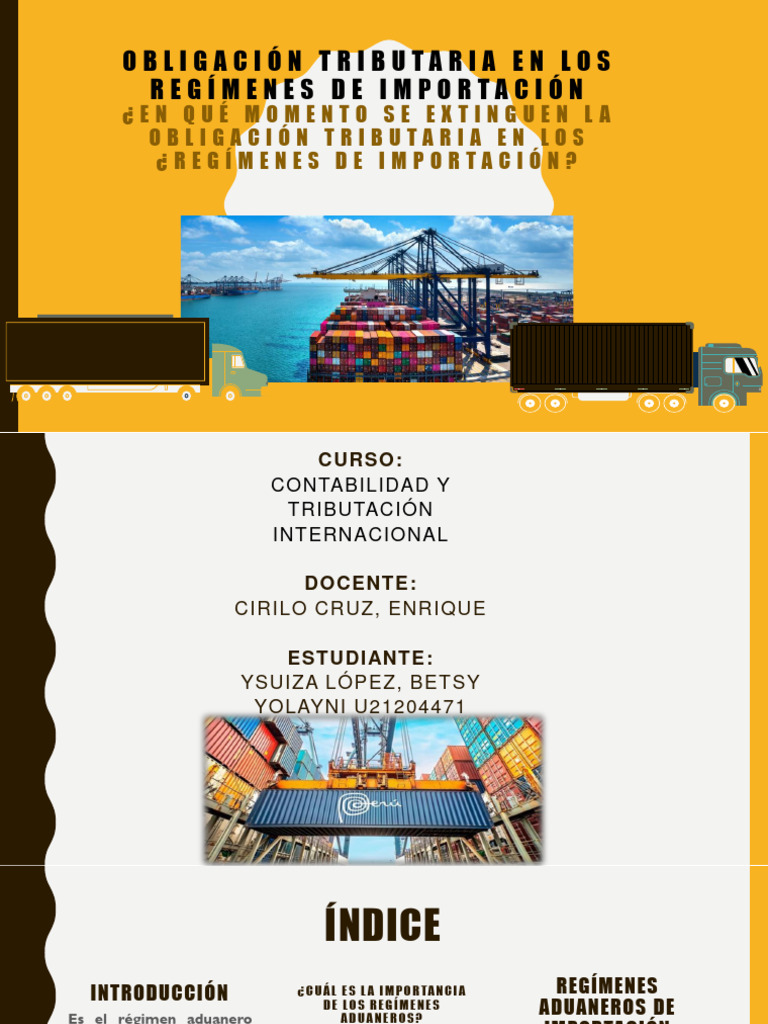 PPT.Tarea calificada 1 – TA01 | Descargar gratis PDF | aduana | Pagos