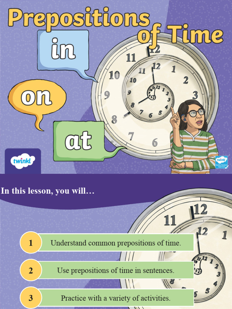 Prepositions of Time | PDF | Lunch | Meal