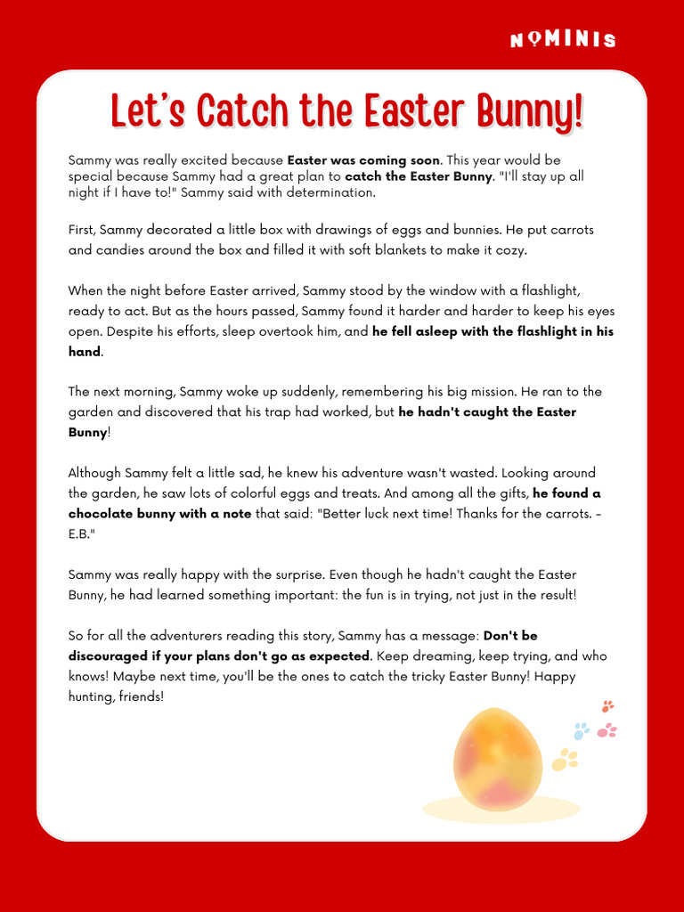 How to Catch the Easter Bunny_Nominis | Download Free PDF | Easter ...