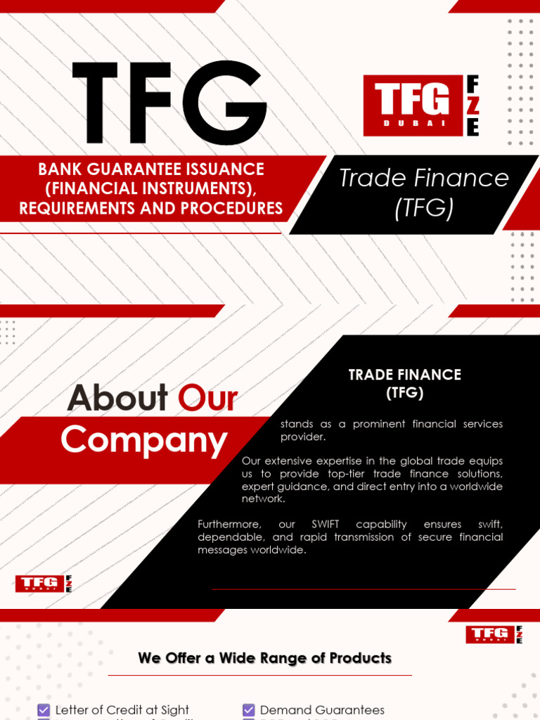 TFG - Bank Guarantee (Financial Instruments), Requirements and ...