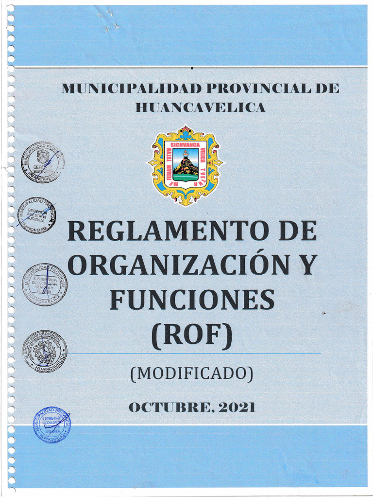 ROF 2021 | PDF | Alcalde | Gobierno local