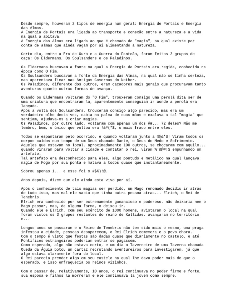 Historia Do Magnus Dux Elrich | PDF | Alma | Tempo