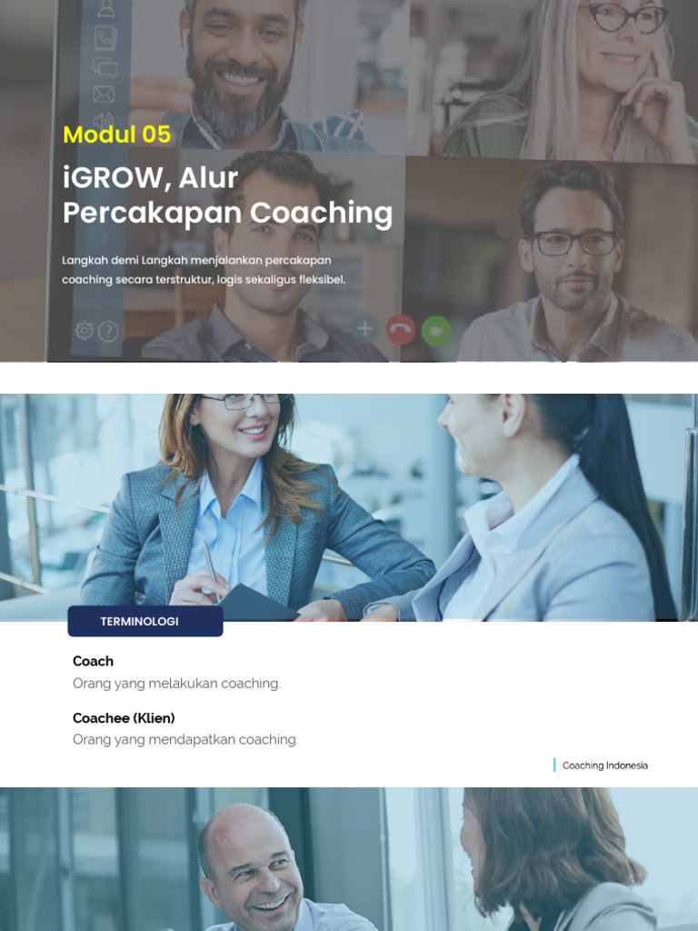 iGROW, Alur Percakapan Coaching: Modul 05 | PDF | Karier & Perkembangan