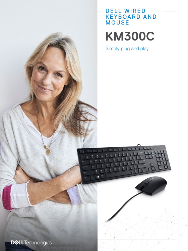 Dell Wired Keyboard and Mouse Km300c Datasheet | PDF | Computer ...