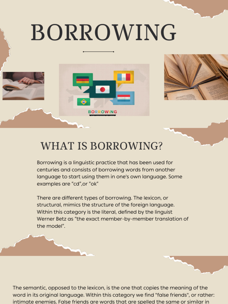 Borrowing | PDF | Multilingualism | Sociolinguistics